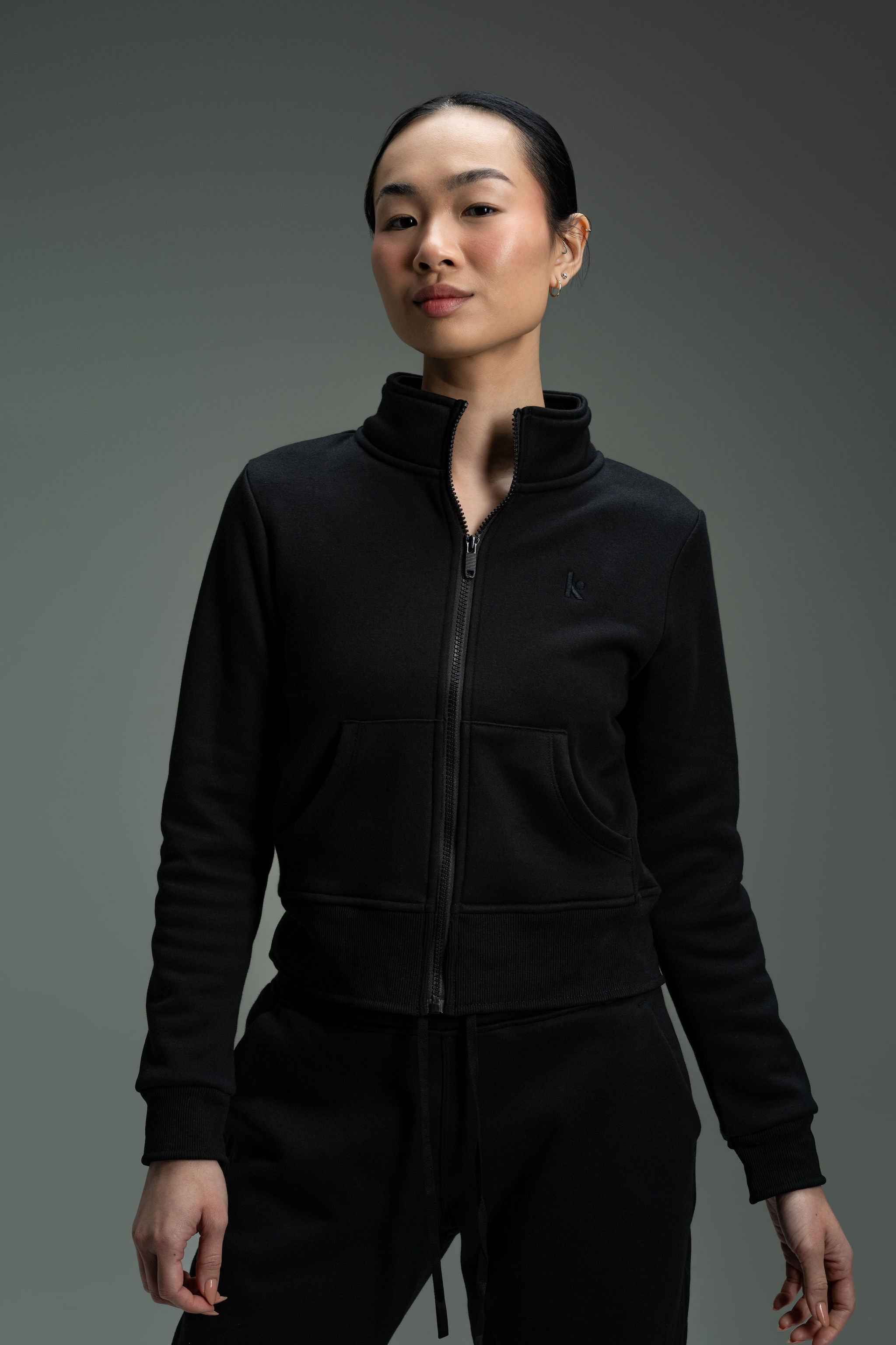 CozyTec Up Jacket - Black – Kamo Fitness